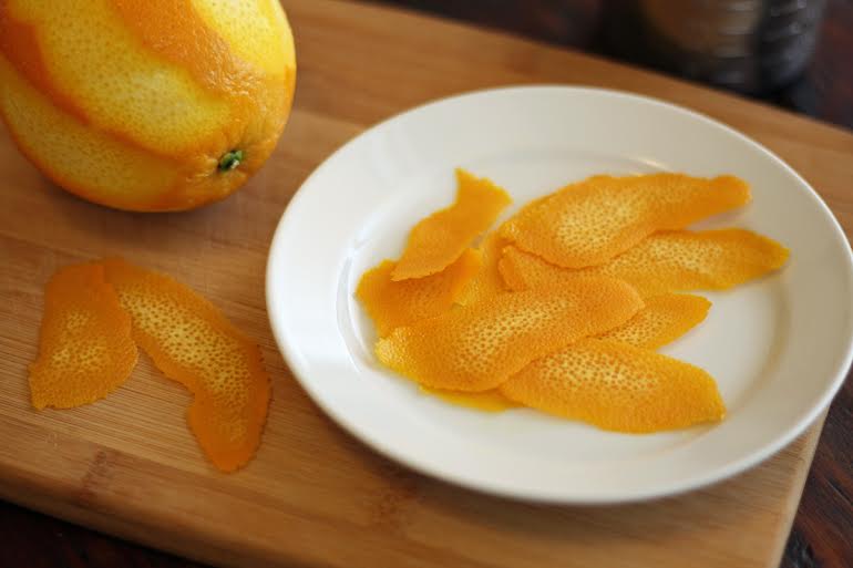 orange peel for syrup - Artful Dishes