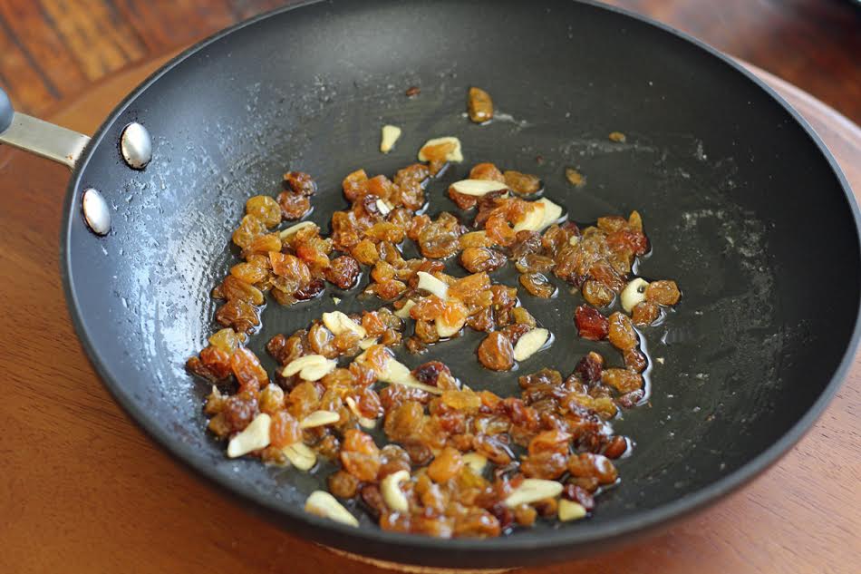 Buttered Raisins and Garlic for Roasted Cauliflower - Artful Dishes
