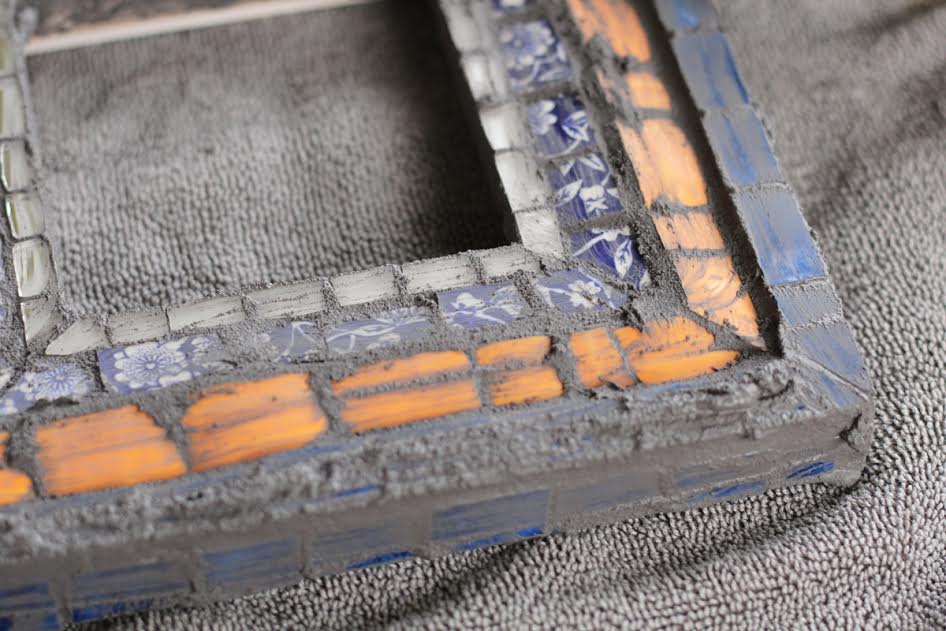 Grouting the Frame - Into All the Nooks and Crannies - Artful Dishes