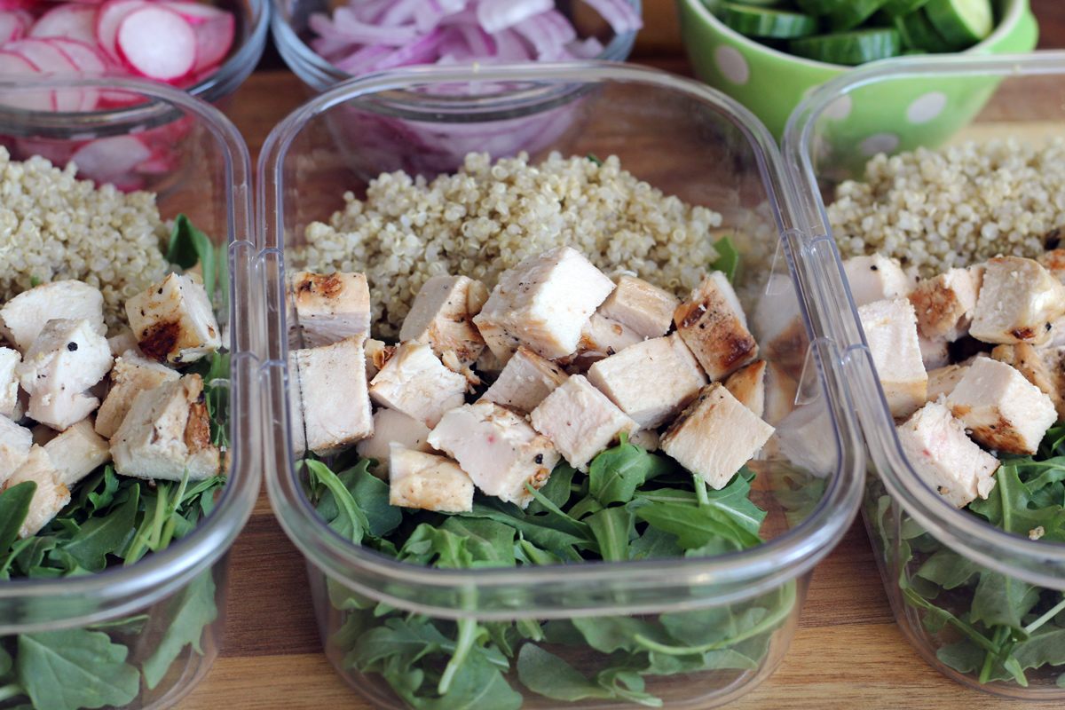 Protein Box Lunches with Chicken and Quinoa - Artful Dishes